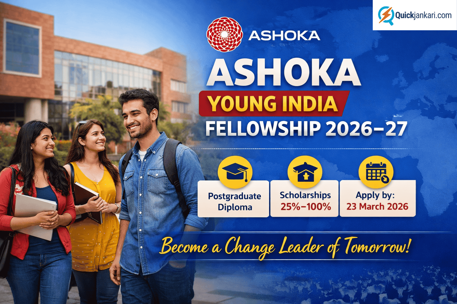 Ashoka University Young India Fellowship 2026: Eligibility, Benefits
