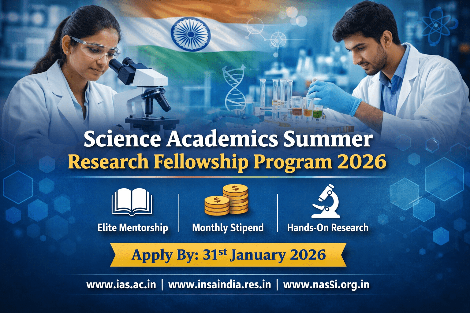 Science Academics Summer Research Fellowship Program 2026 - Quick Jankari